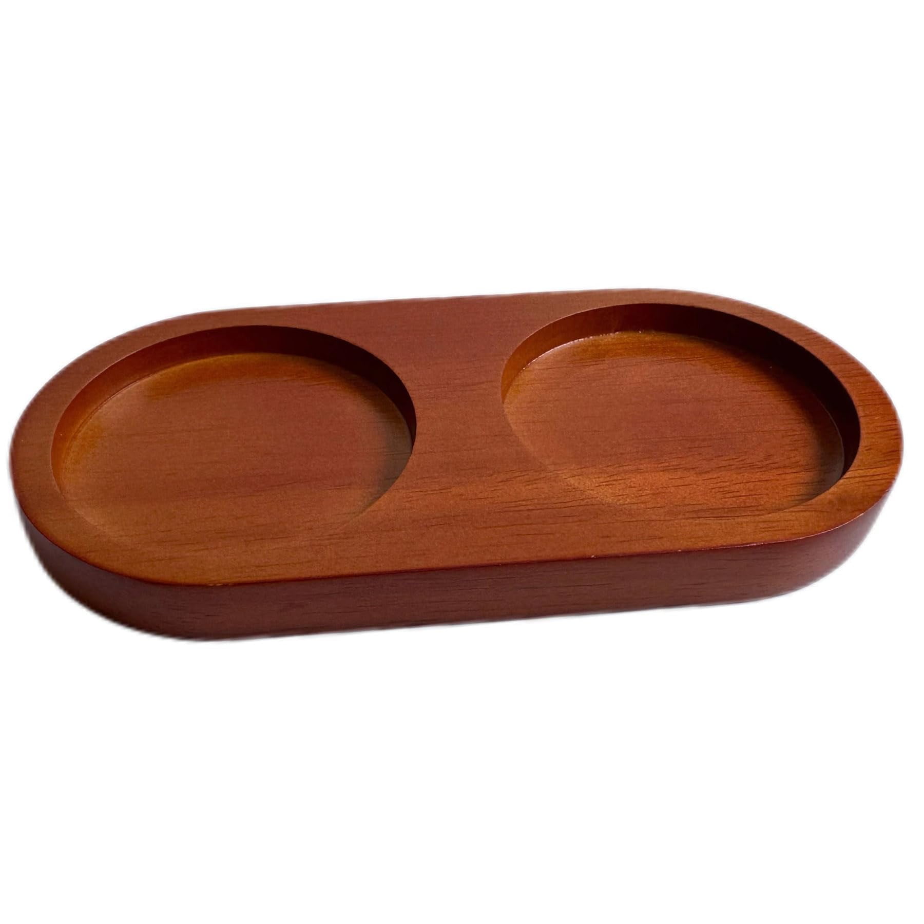 Salt and Pepper Mill Tray, Rubberwood Tray, Pepper Mill Holder & Rest ...