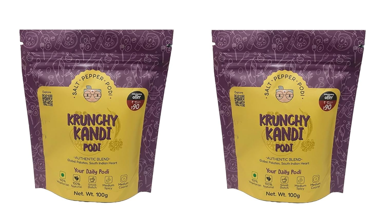 Salt Pepper Podi | Krunchy Kandi Podi | Exquisite Blend of Aromatic ...