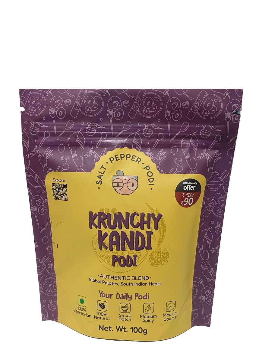 Salt Pepper Podi | Krunchy Kandi Podi | Exquisite Blend of Aromatic ...