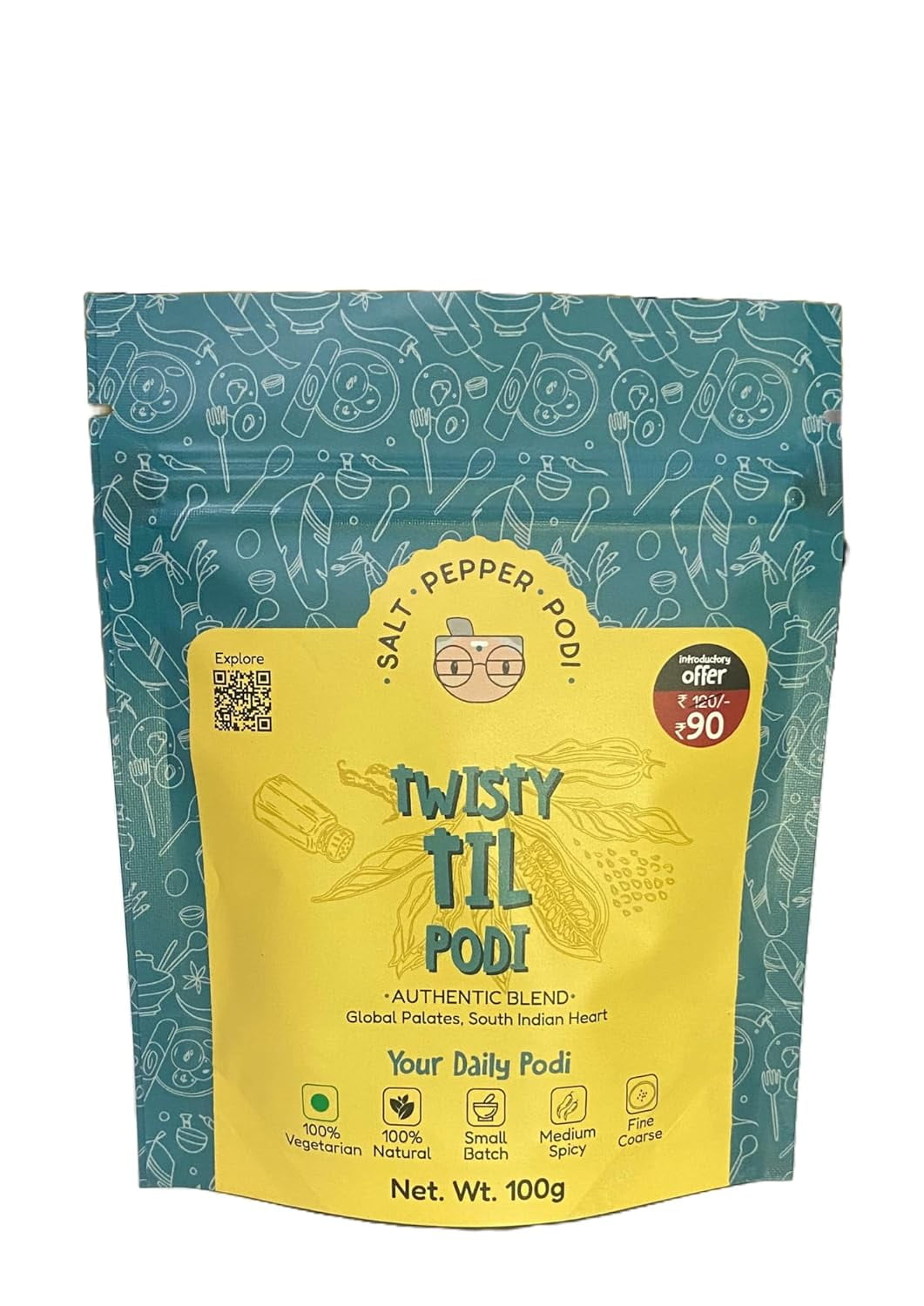 Salt Pepper Podi | Twisty Til Podi | Exquisite Blend of Aromatic Spices ...