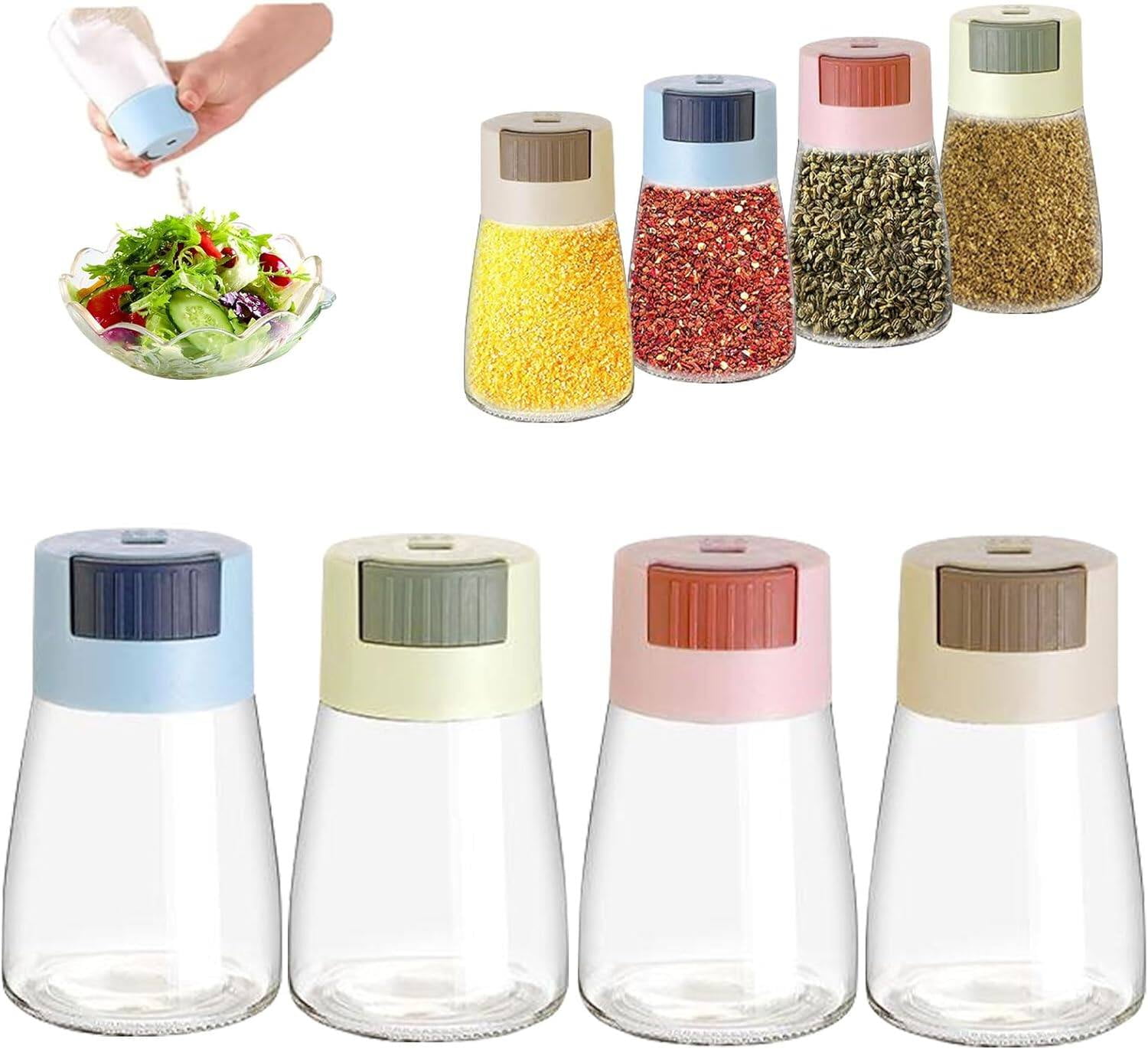 Salt and Pepper Shakers Precise Quantitative Push Type, Measuring ...