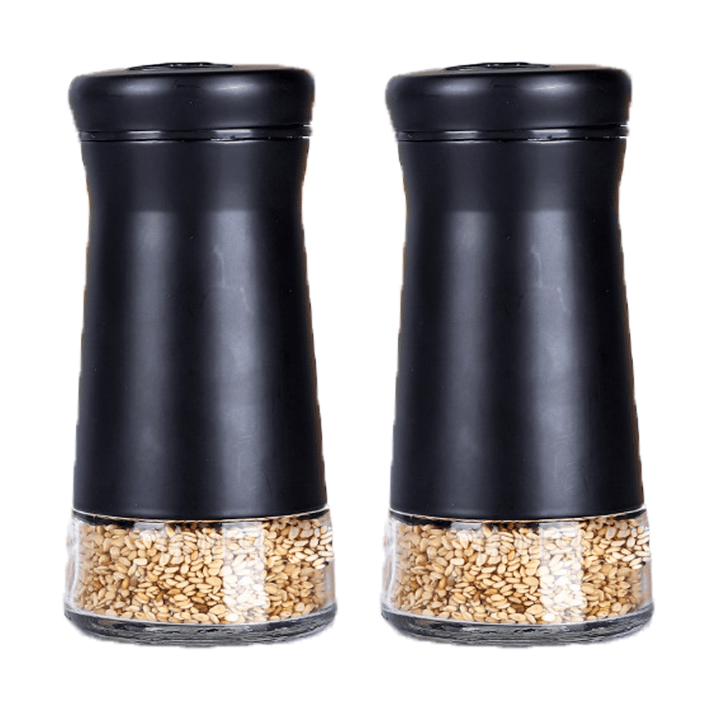 Salt and Pepper Shakers Set - Salt Shaker with Adjustable Pour Holes ...