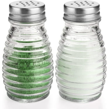 Maia Ceramic Salt and Pepper Shakers Set 18oz with Labels, Spice Jar ...