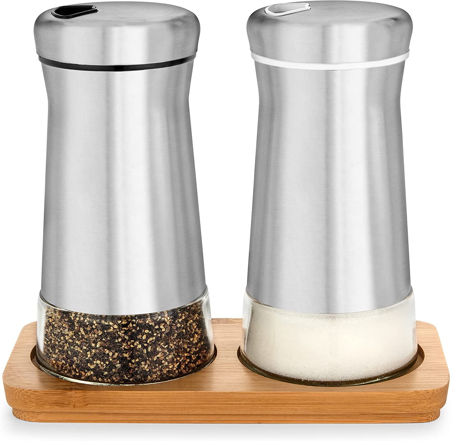 Salt and Pepper Shakers set with Adjustable Pour Holes - Elegant ...