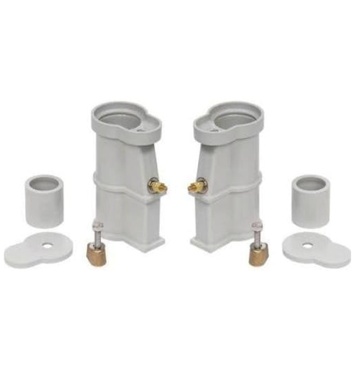 Salt Pool Plastic Anchor Set with Black Escutcheons 69-209-200-VB ...