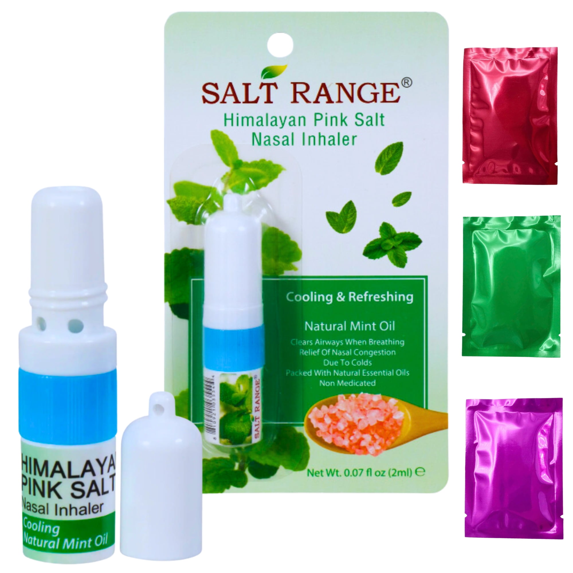 Salt Range Himalayan Pink Salt Nasal Inhaler, 0.07 fl.oz. Convenient ...