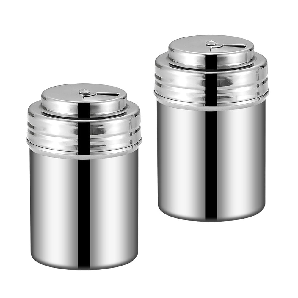 Salt Shaker 2 Pcs Pantries for Kitchen Storage Decor Home Condiment Jar ...