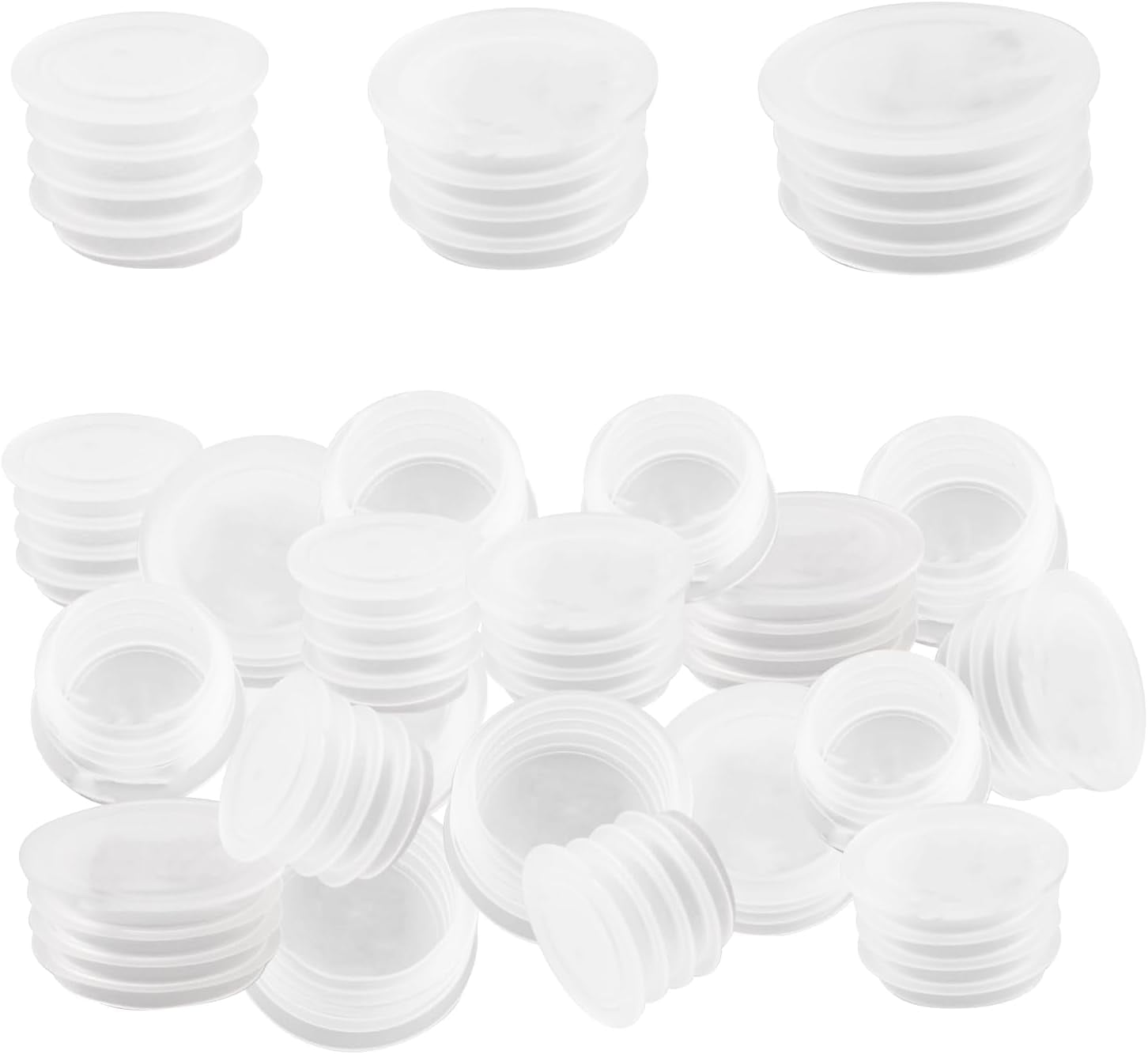 Salt Shaker Stoppers, 90Pcs Plastic Salt Shaker Plugs Transparent Salt ...