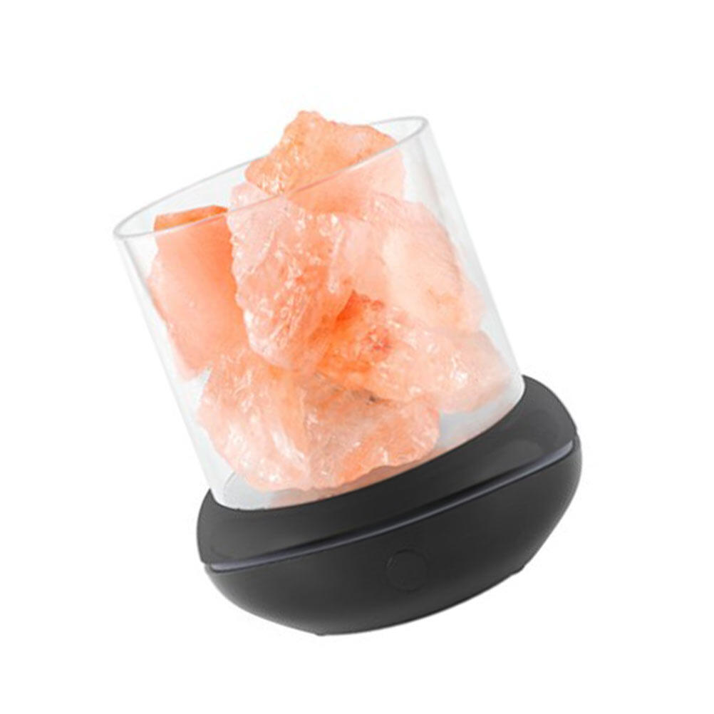 Salt Stone Lamp Simple Table Light Bedside Decor Lamps Desk Electronic ...