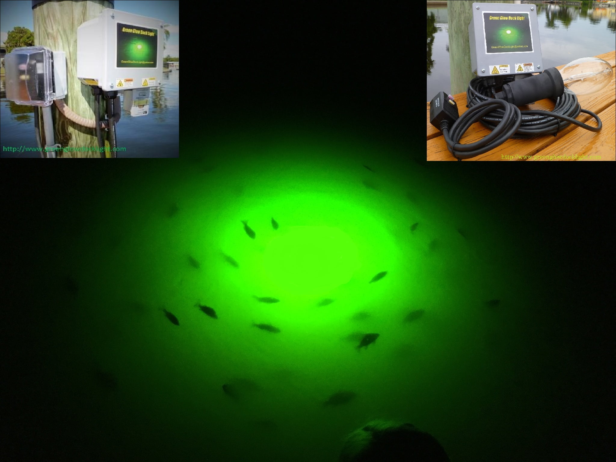 Salt Water Approved & Barnacle Burning Bulb, Underwater Dock Light ...