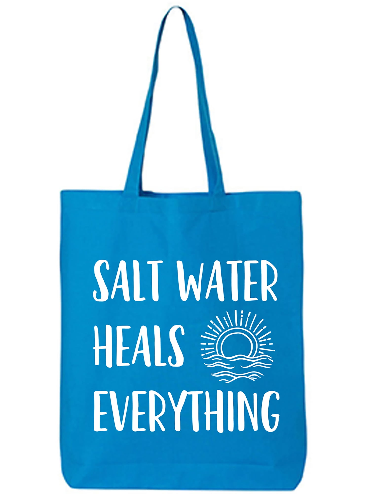 Salt Water Heals Everything Cotton Canvas Tote Bag - Walmart.com