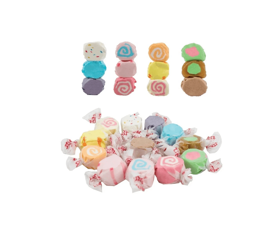 Salt Water Taffy, 12 Assorted Flavors, Soft & Chewy Candy (4 Pounds ...