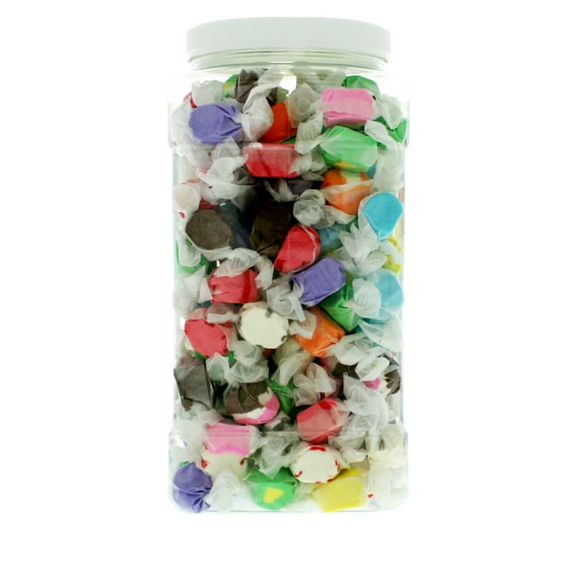 Salt Water Taffy 3LB - Bulk Original 10-Flavor Sweets Mix Candy in 128 ...