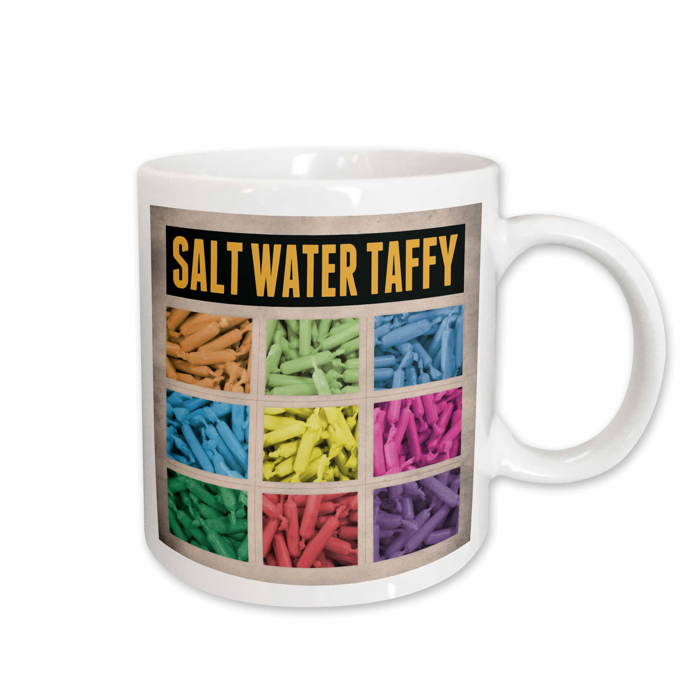 Salt Water Taffy - whimsical graphic design of salt water taffy candy ...