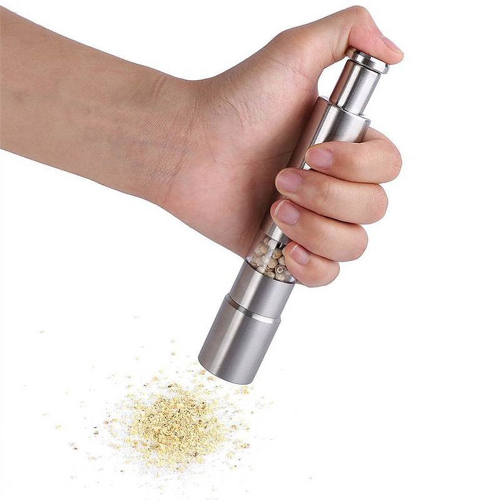 Salt and Pepper Abrader Stainless Steel Peppercorns Crusher Manual ...