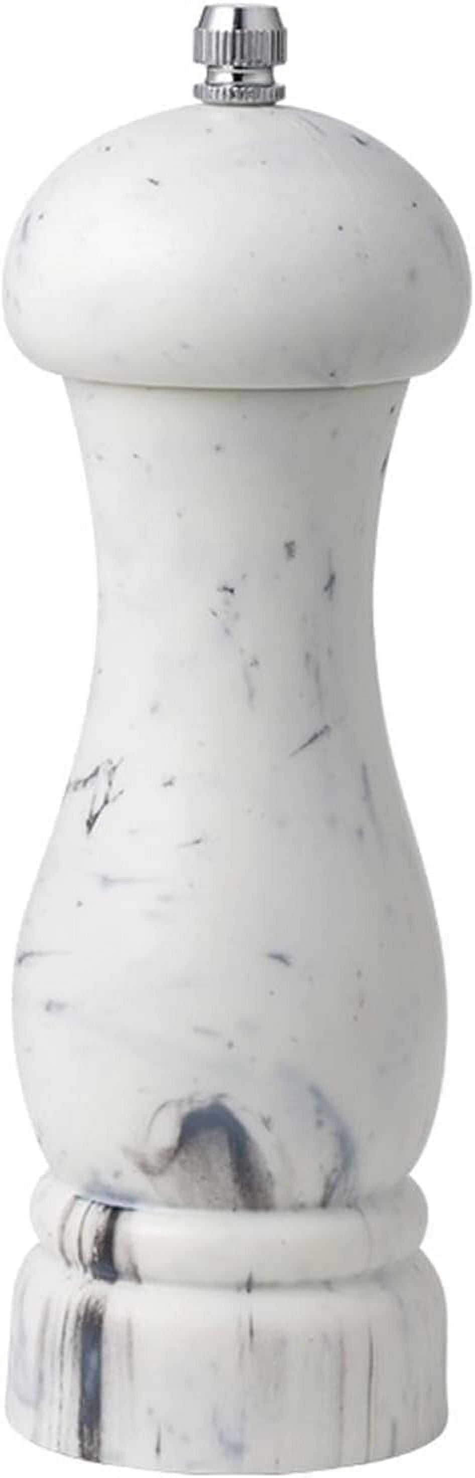 Salt and Pepper Grinder Set with Refillable Imitation Marble Exterior ...