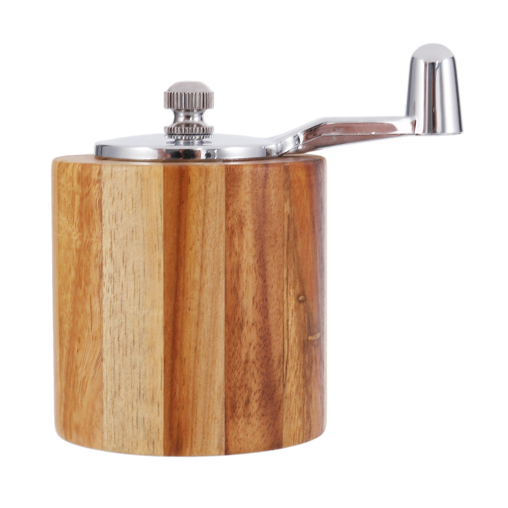 Salt and Pepper Mill, Hand Crank Wood Pepper Grinder Salt Shaker with ...