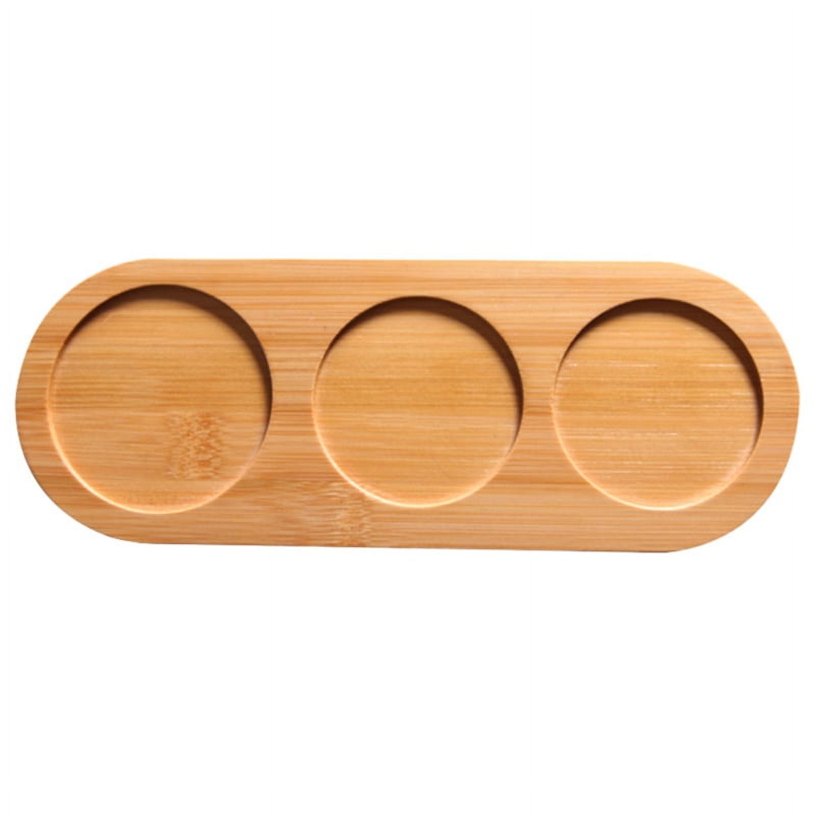 Salt and Pepper Mill Tray Wood Pepper Grinding Trays Bamboo Condiment ...