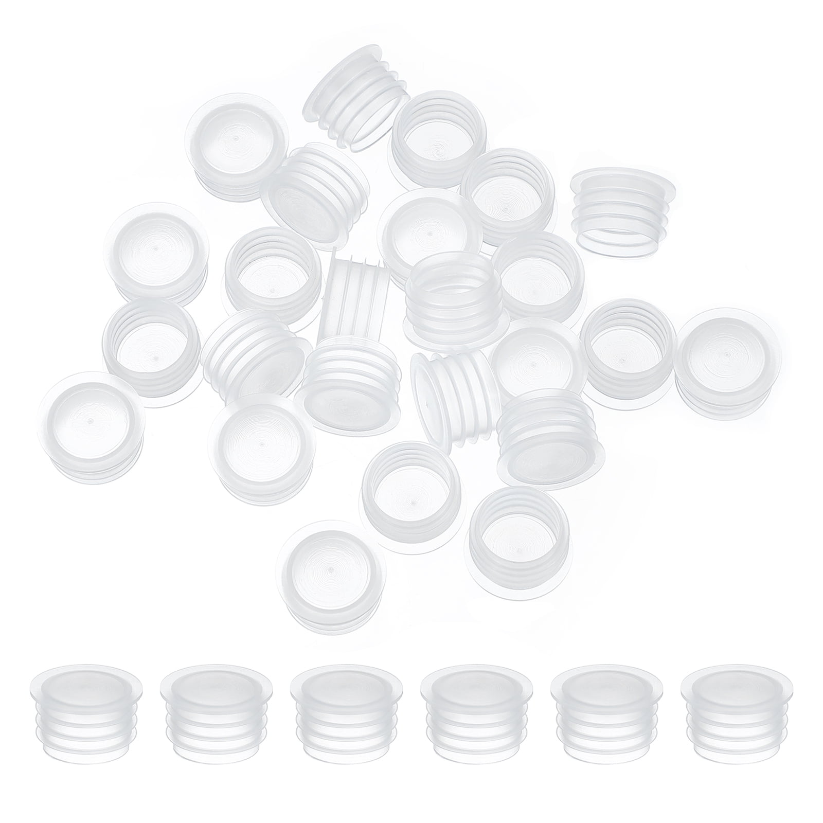 Salt and Pepper Shaker Stoppers Plastic Plug Replacement Reusable Round ...