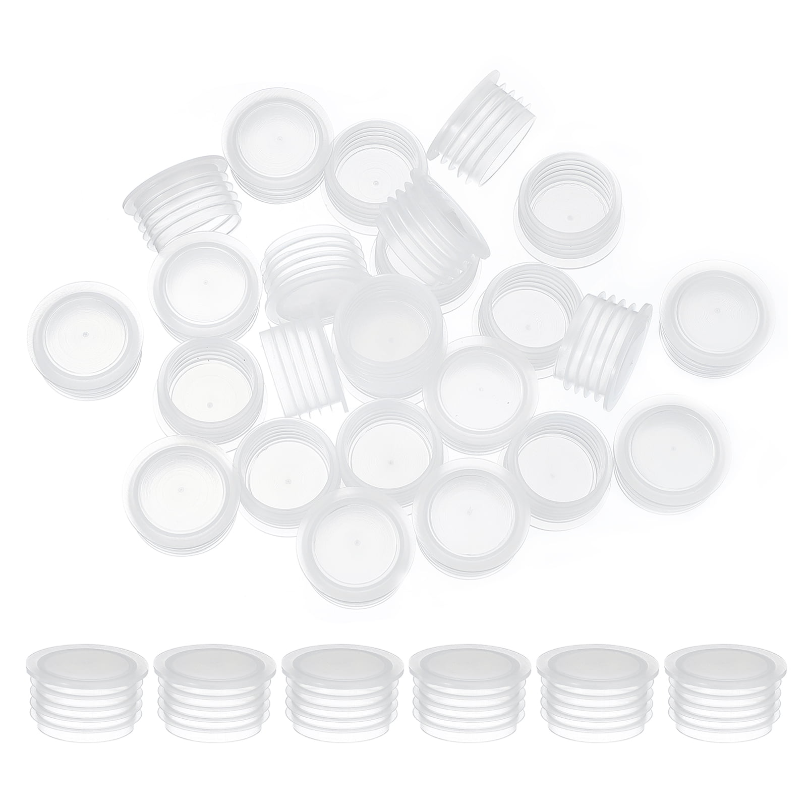 Salt and Pepper Shaker Stoppers Plastic Plug Replacement Reusable Round ...