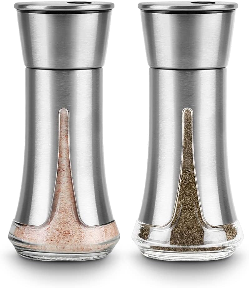 Salt and Pepper Shakers by - Salt Shaker with Adjustable Pour Holes for ...
