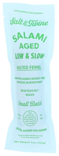 Salt and Twine Fennel Salami 5 oz (Pack Of 12) - Walmart.com