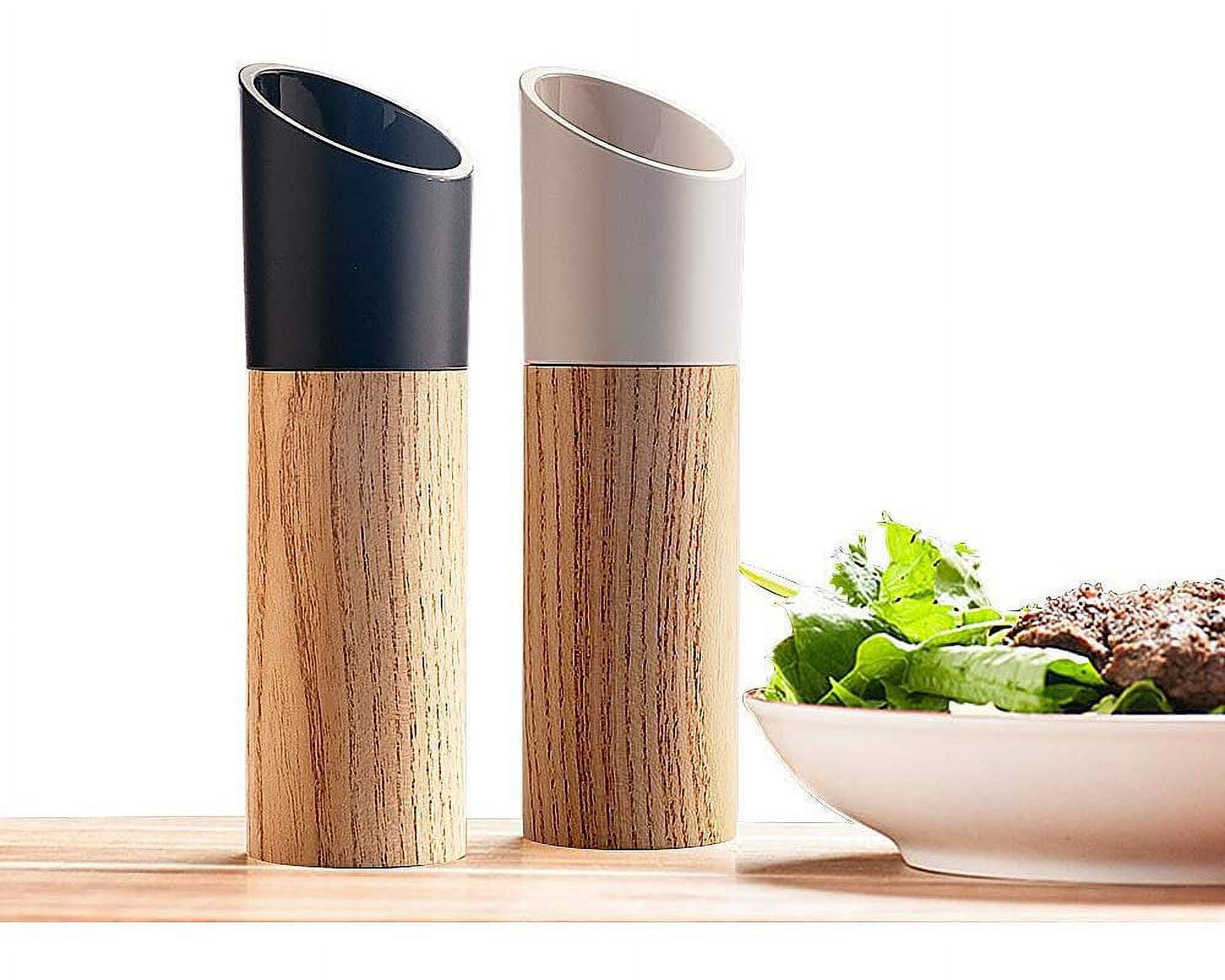 Salt and pepper mill set of 2, shaker with ceramic core, pepper mill ...