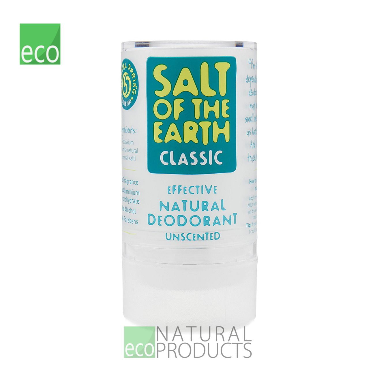 Salt of the Earth Natural Crystal Deodorant Stone Unscented 90g ...