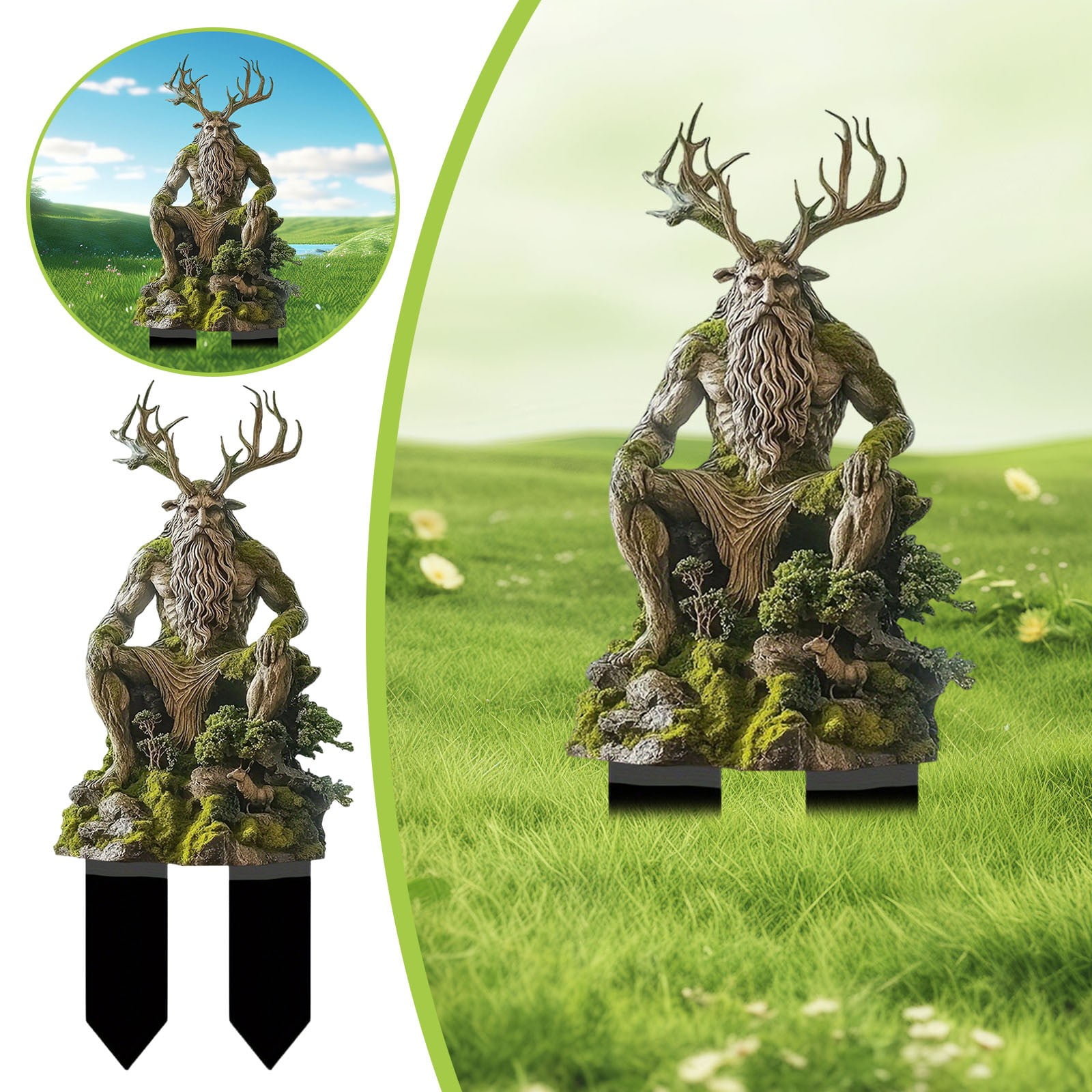 SaltIsle Fairy Garden Stakes Flat Garden Stakes Acrylic 2D Flower Pot ...