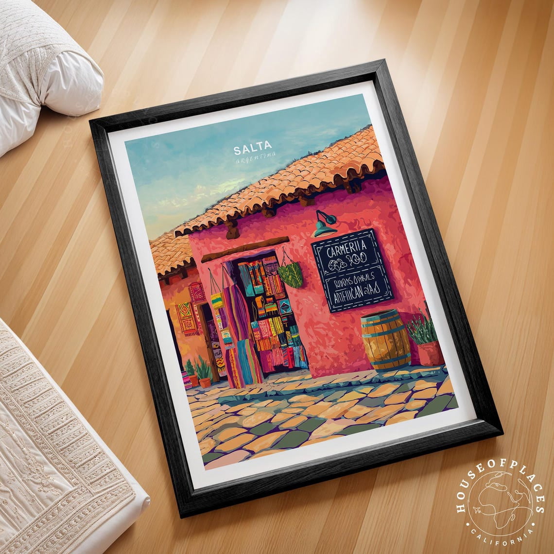 Salta Argentina Andes Mountain Colonial City Wall Art Decor, Unframed ...