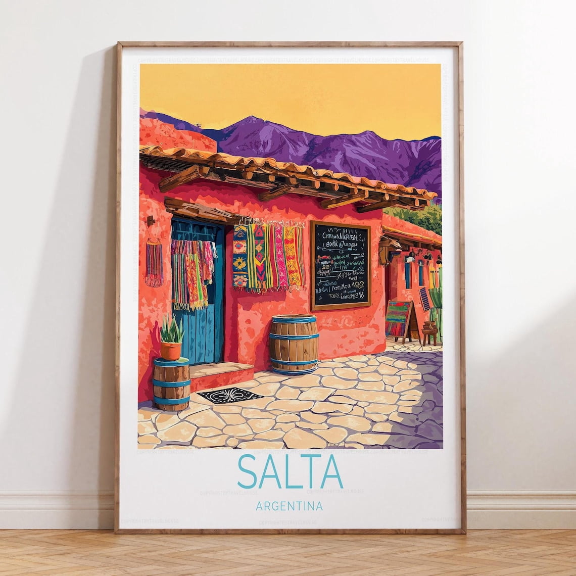 Salta Argentina Scenic Wall Art Print, Home Decor Travel Style Unframed ...