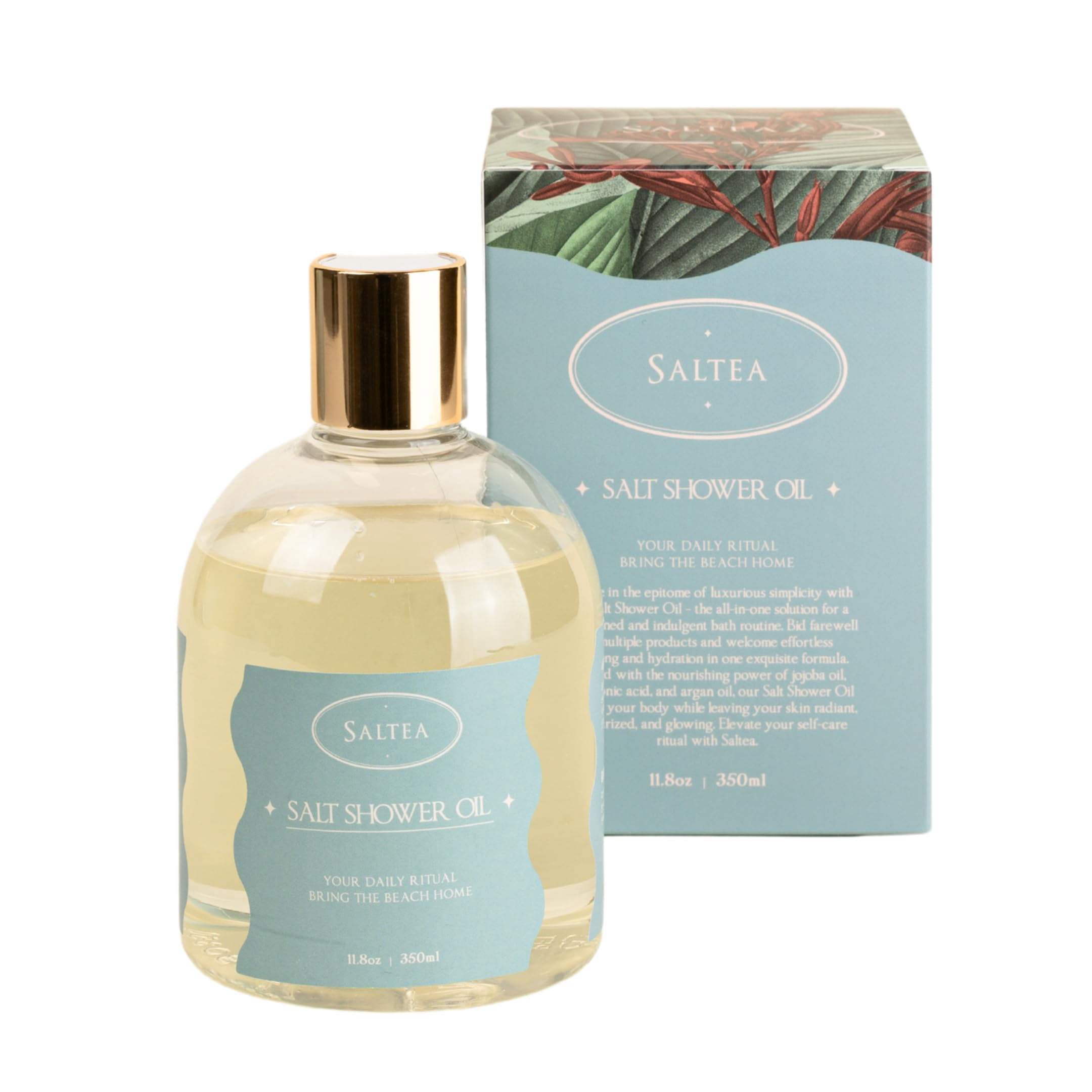 Saltea Salt Shower Oil - Non Greasy, Cleansing & Hydrating Without ...