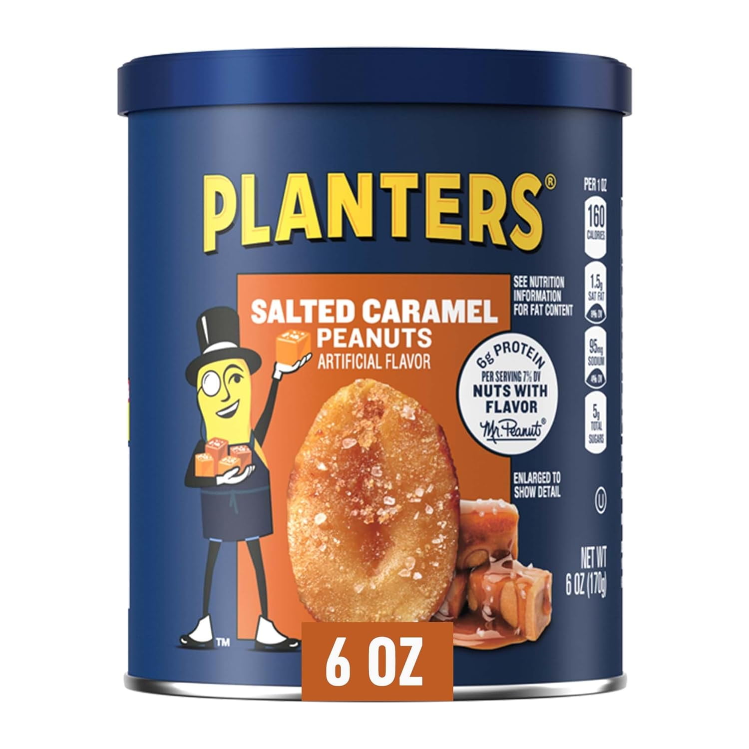 Salted Caramel s, Sweet and Salty Snacks, Plant-based Protein, 6 oz ...
