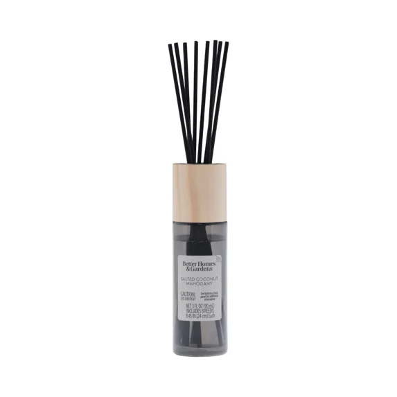 Salted Coconut & Mahogany Scented Reed Diffuser 3 Fl Oz (90 Ml ...