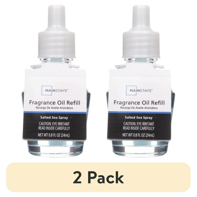 (2 pack) Salted Sea Spray Fragrance Oil Refill, Mainstays, 24 ml ...