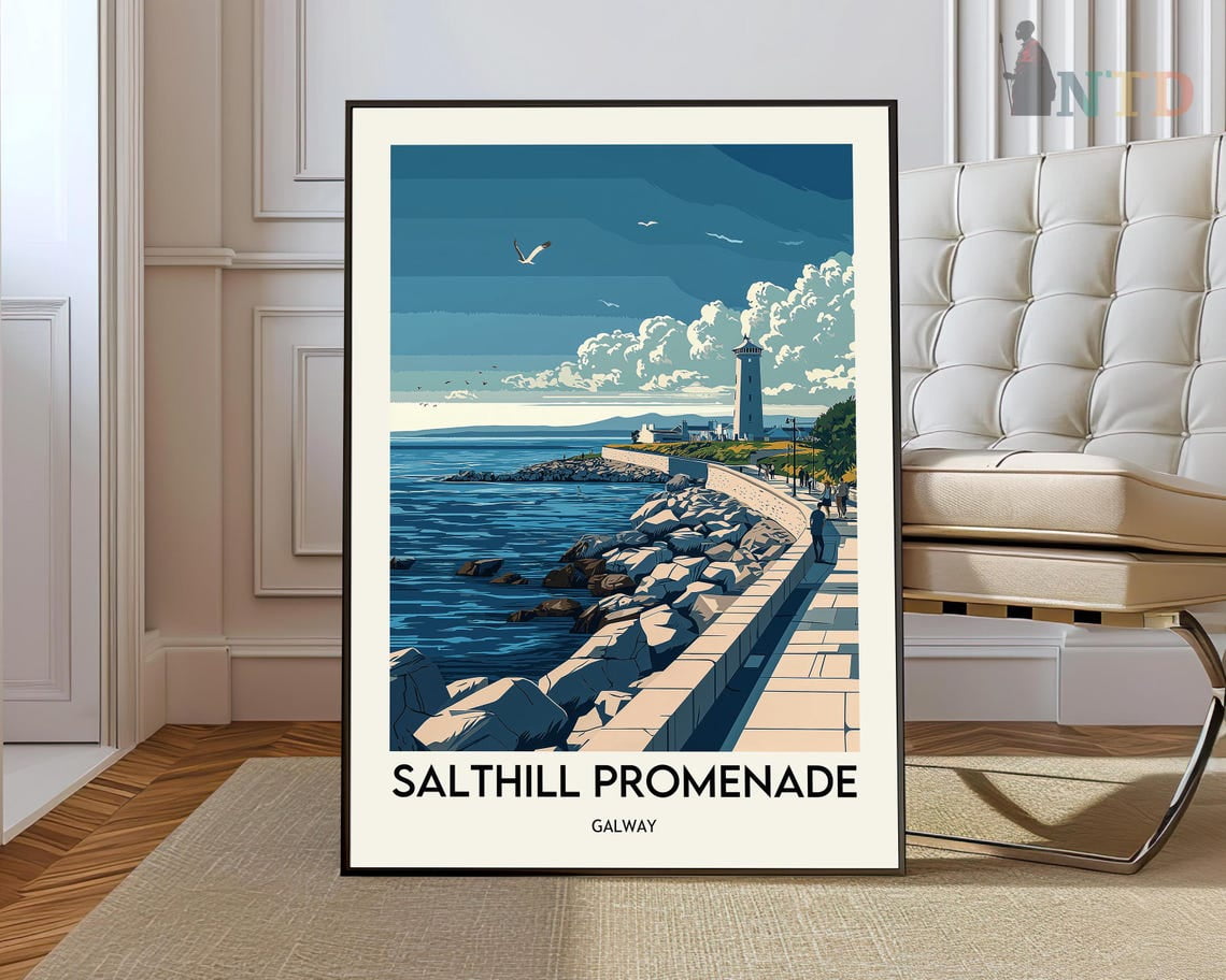 Salthill Promenade Print, Salthill Promenade Galway, Salthill Promenade ...