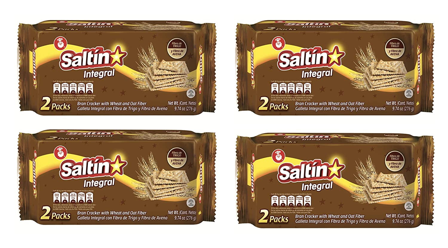Saltin Integral Crackers, 9.7 oz, Pack of 4 - Walmart.com