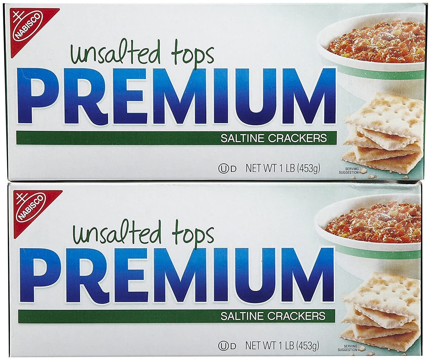 Saltine Crackers - Unsalted Tops, 16 oz, 2 pk - Walmart.com