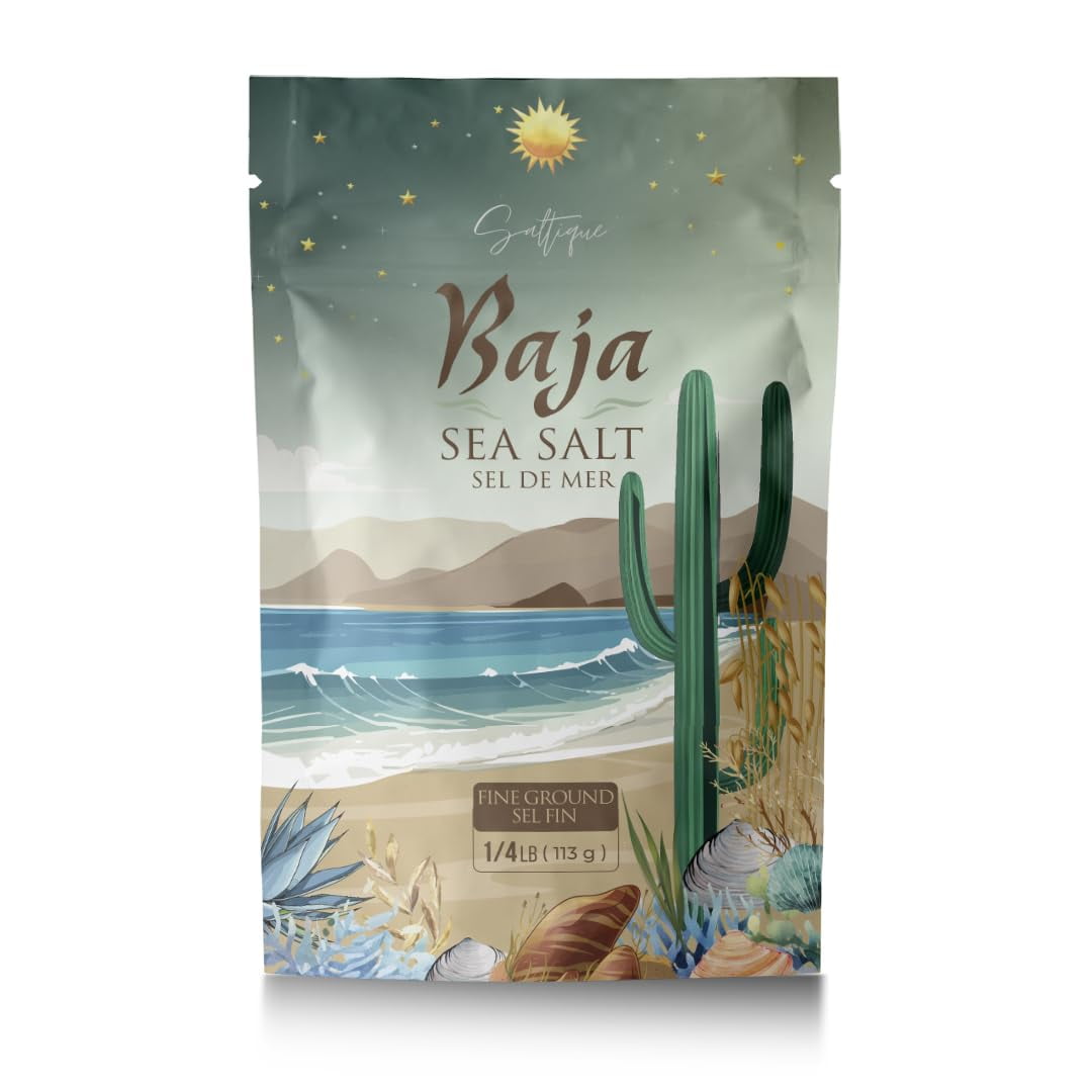 Saltique 1/4lb Baja Sea MFF30 Salt Fine Ground - Minerals than Celtic ...