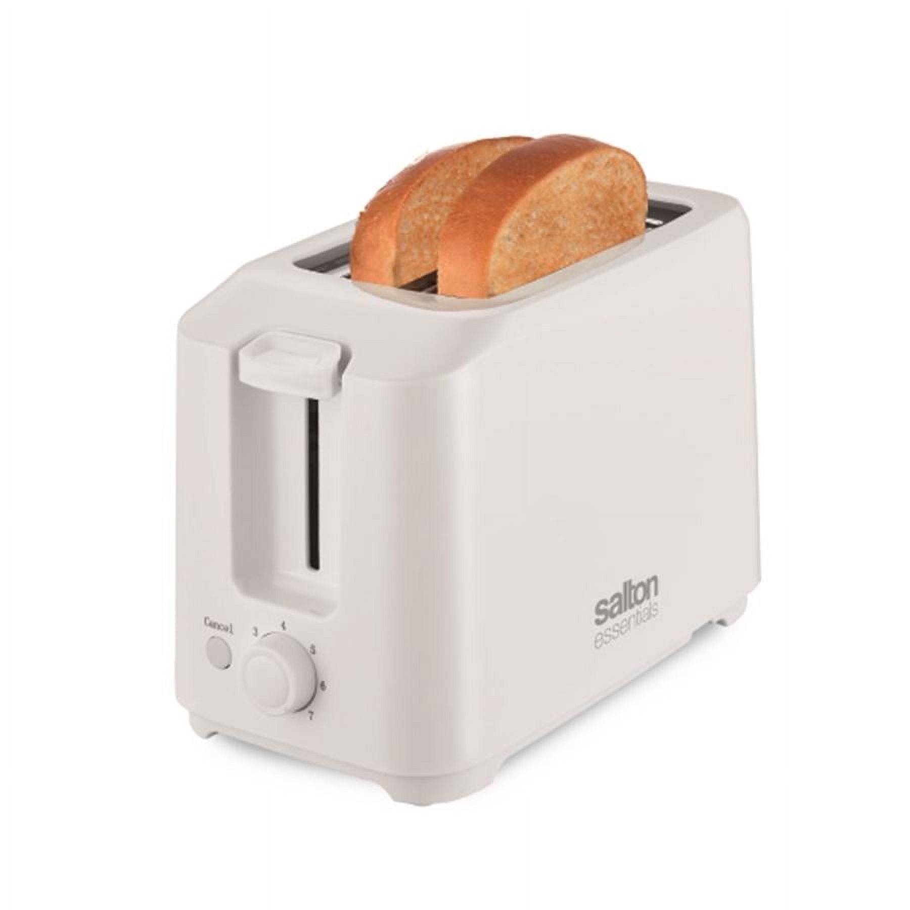 Salton Essentials - Compact Toaster, 2 Slice Capacity, White - Walmart.com