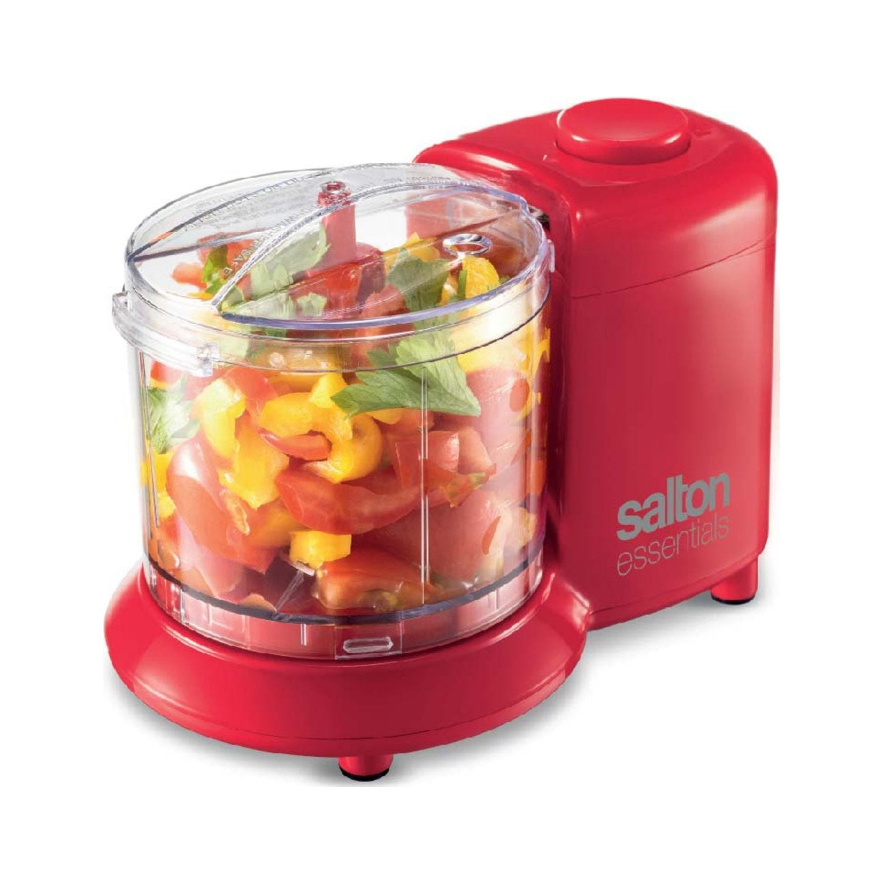Salton Essentials Mini Electric Chopper 100W Red - Walmart.com