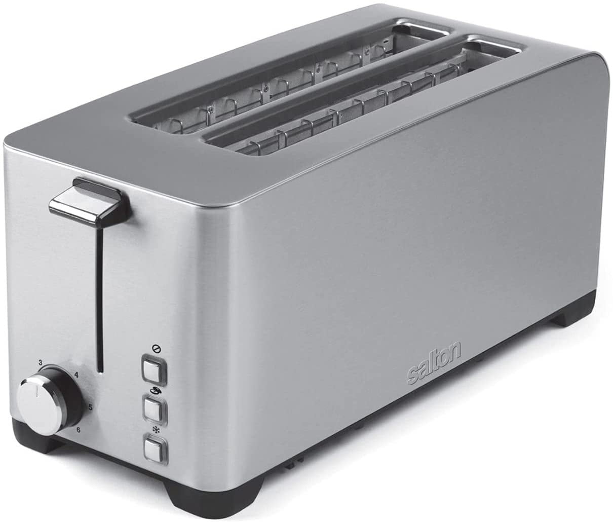 Salton Long Slot 4 Slice Toaster, Silver - Walmart.com