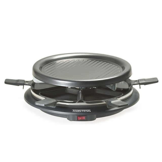 Salton BBQ Cooking 6-Person Black Party Grill & Raclette, TPG315, Non ...