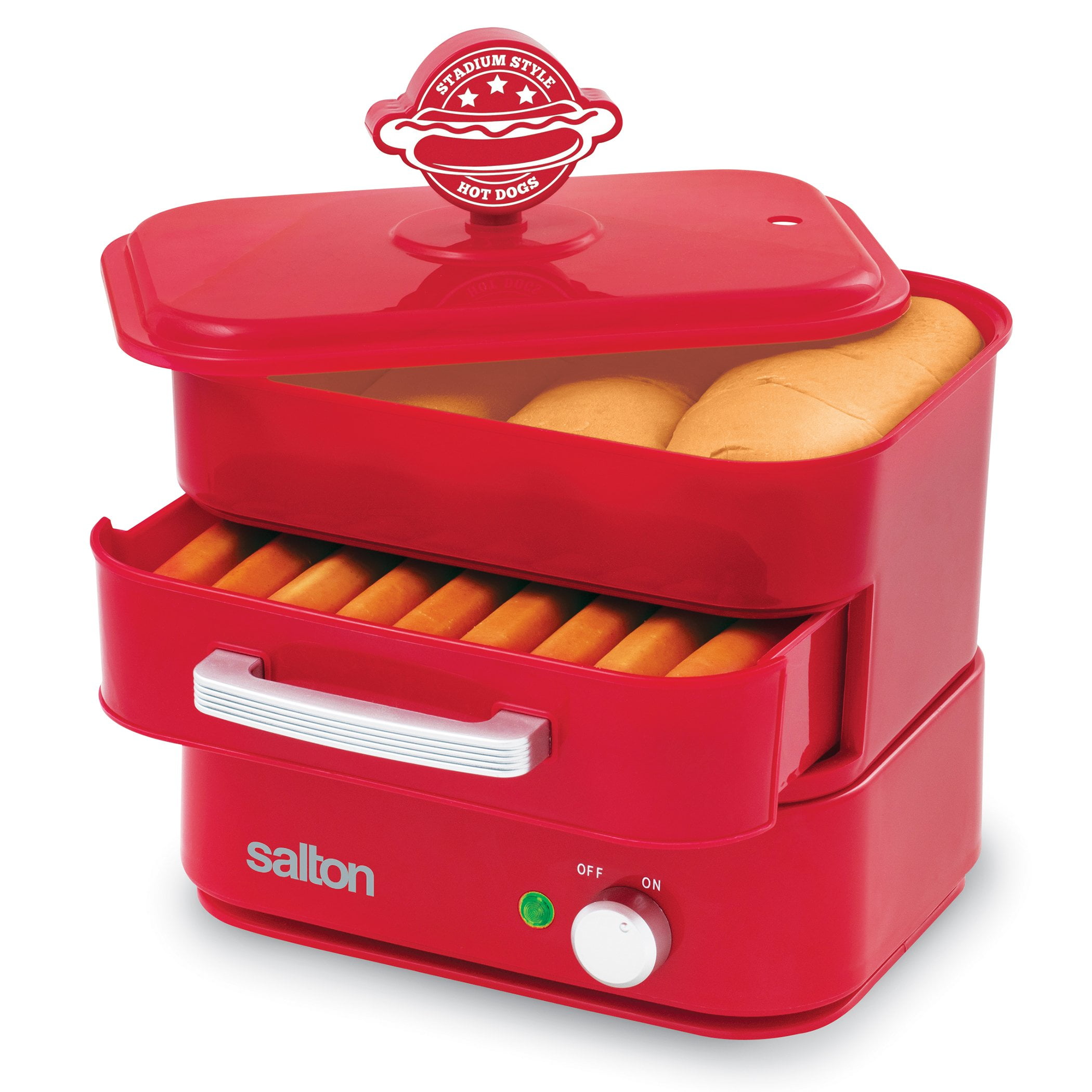 Salton Electric Hot Dog & Bun Cooker Maker Warmer Machine HD1905 ...