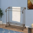 Saltoro Sherpi Freestanding Metal Towel Rack, Dark Bronze - Walmart.com