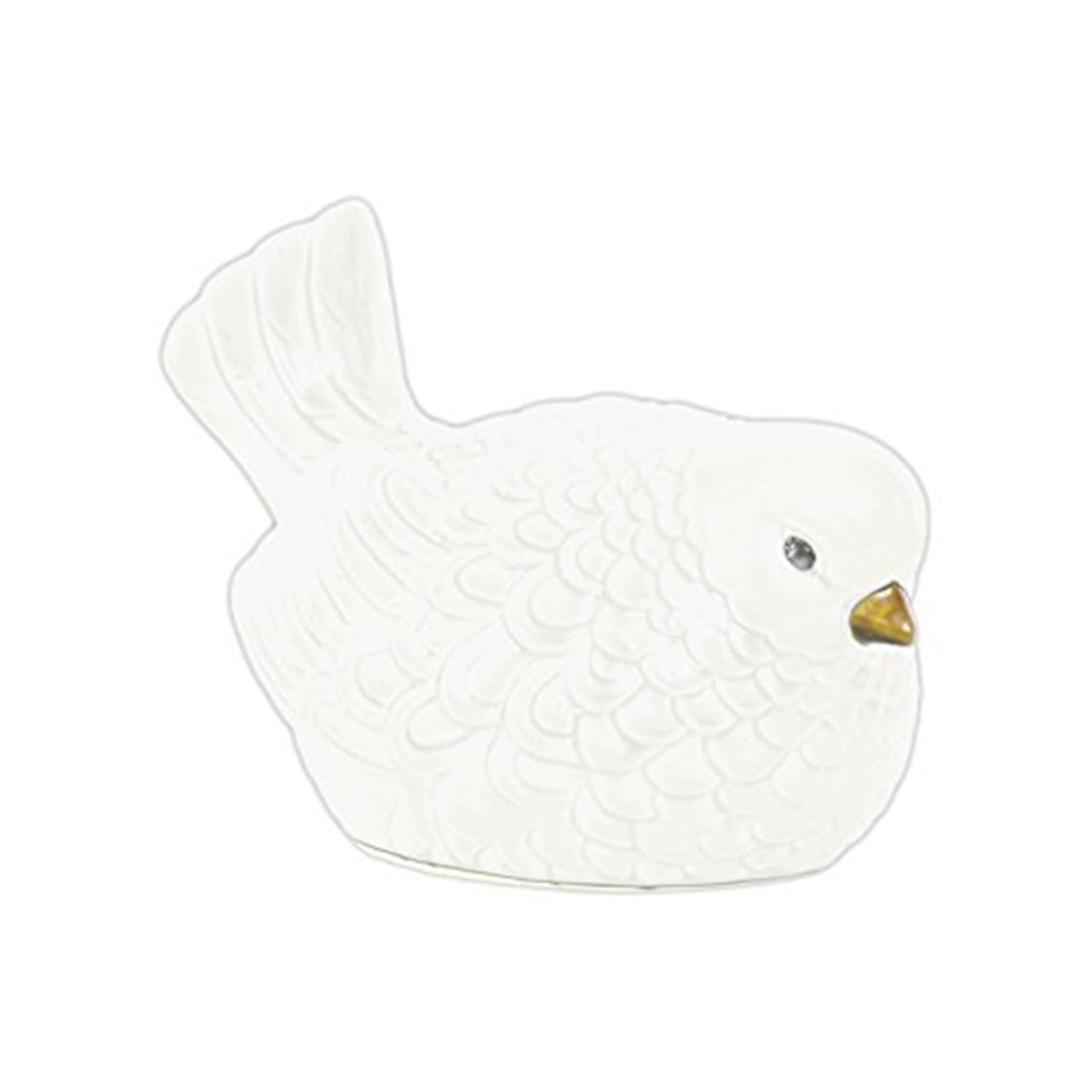 Saltoro Sherpi Nodding Bird Figurine In Ceramic, Glossy White - Walmart.com