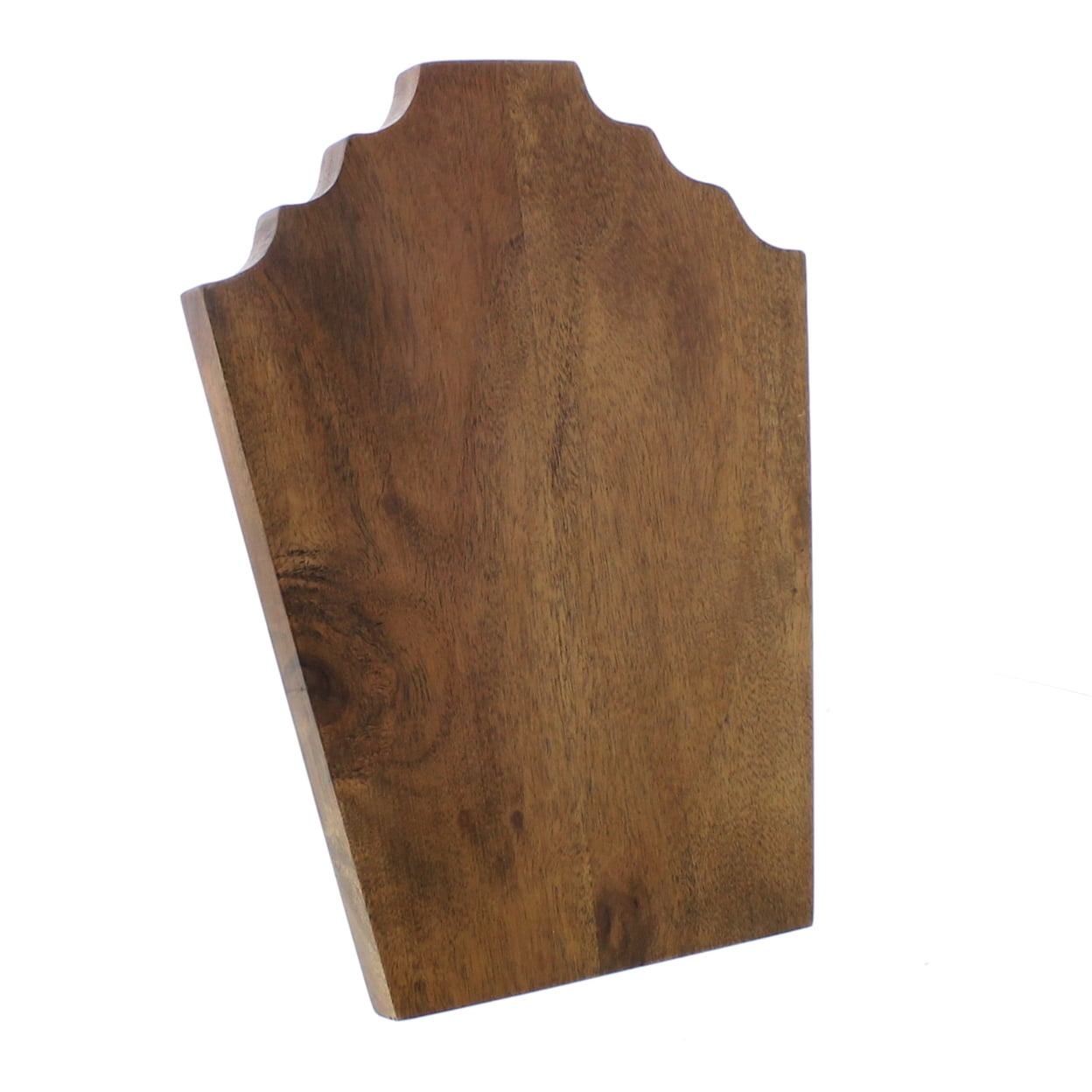 Saltoro Sherpi Shield Shape Wooden Necklace stand with Grain Details ...