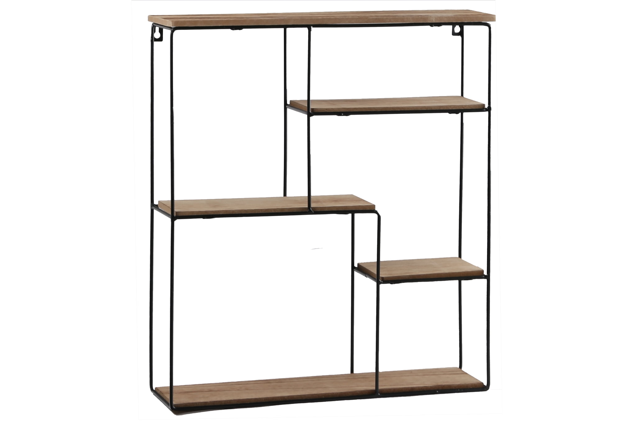 Saltoro Sherpi Transitional Style Wooden Wall Shelf with 4 Open Shelves ...