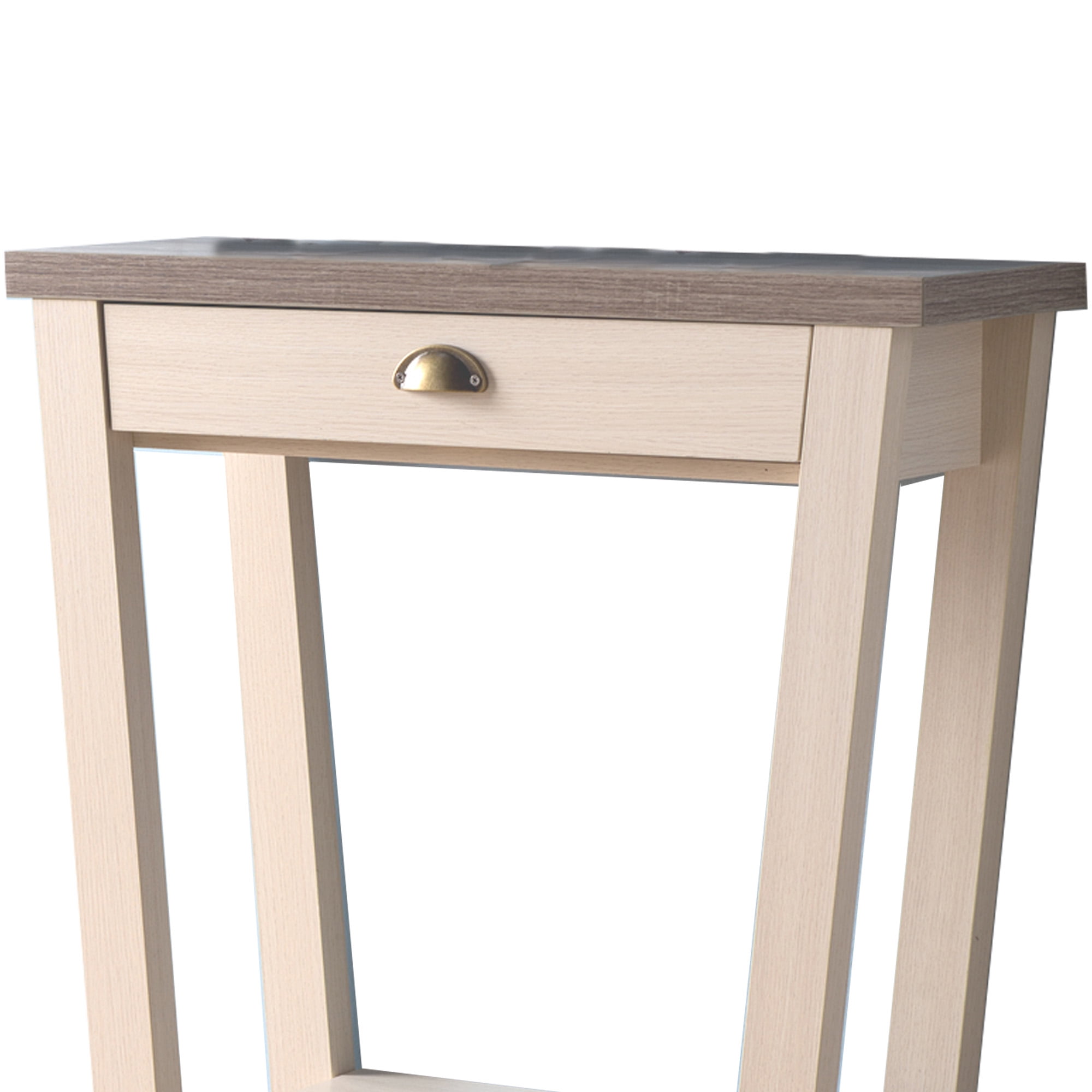 Saltoro Sherpi Wooden Console Table with 1 Drawer and Slanted Legs ...