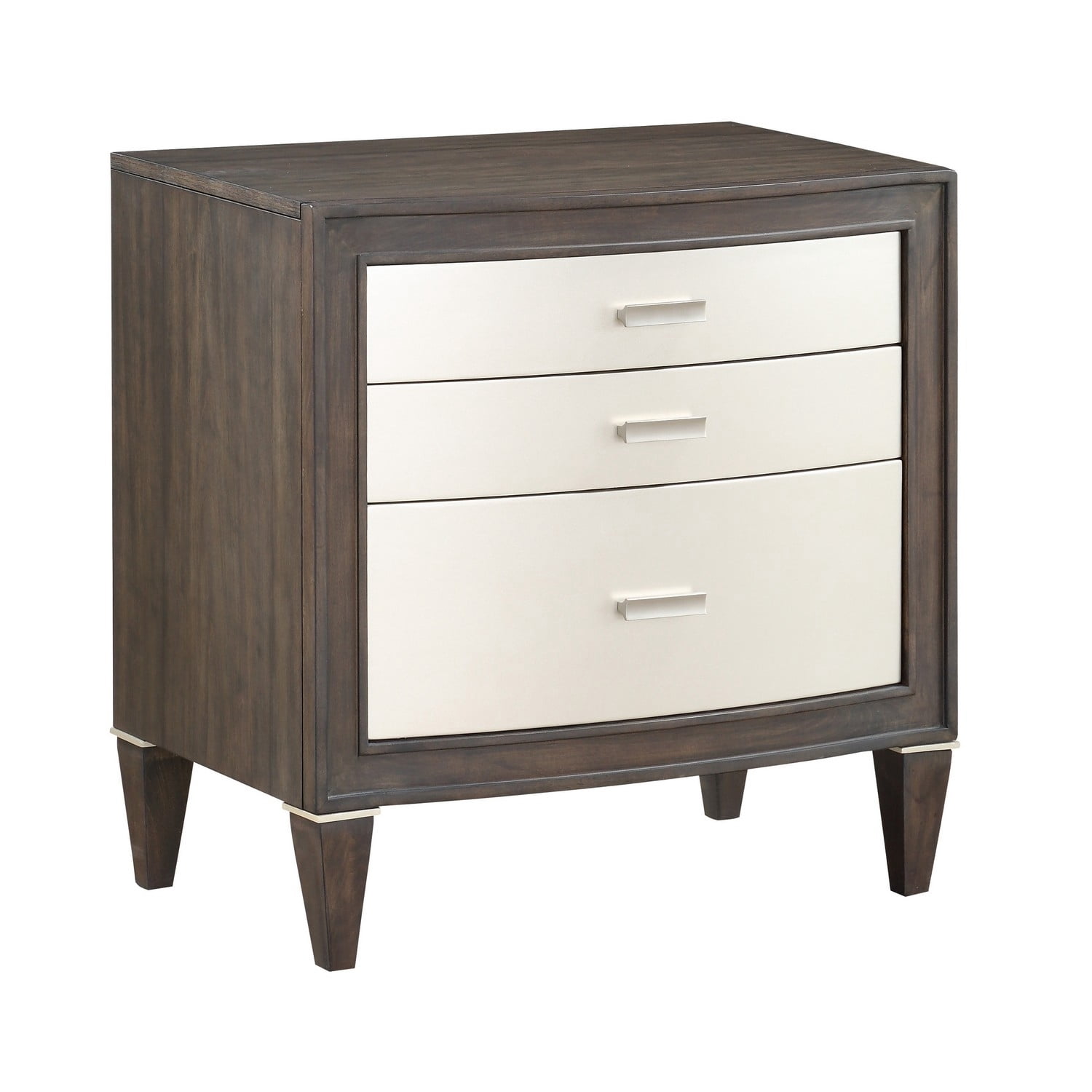 Saltoro Sherpi Wooden Nightstand with 3 Storage Drawers, Brown and ...